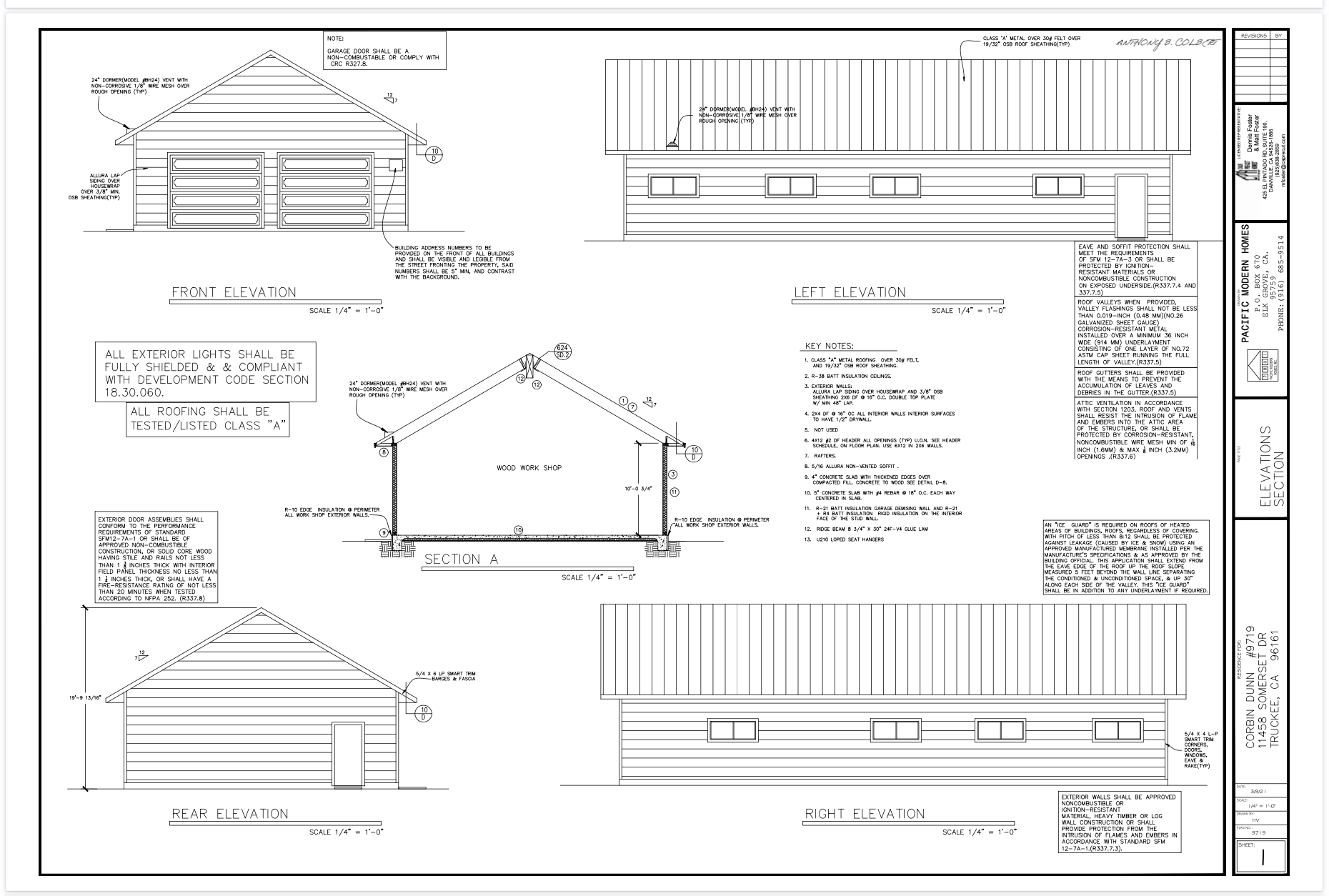 Getting Plans – The Truckee Workshop Garage – Part 2 – Corbin's Treehouse