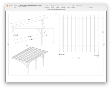 Timber Frame Woodshed “Plans” & CAD – Corbin's Treehouse