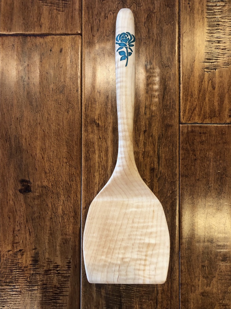 Madrone Wood Spatula with Walnut Wood Inlay – Corbin's Treehouse