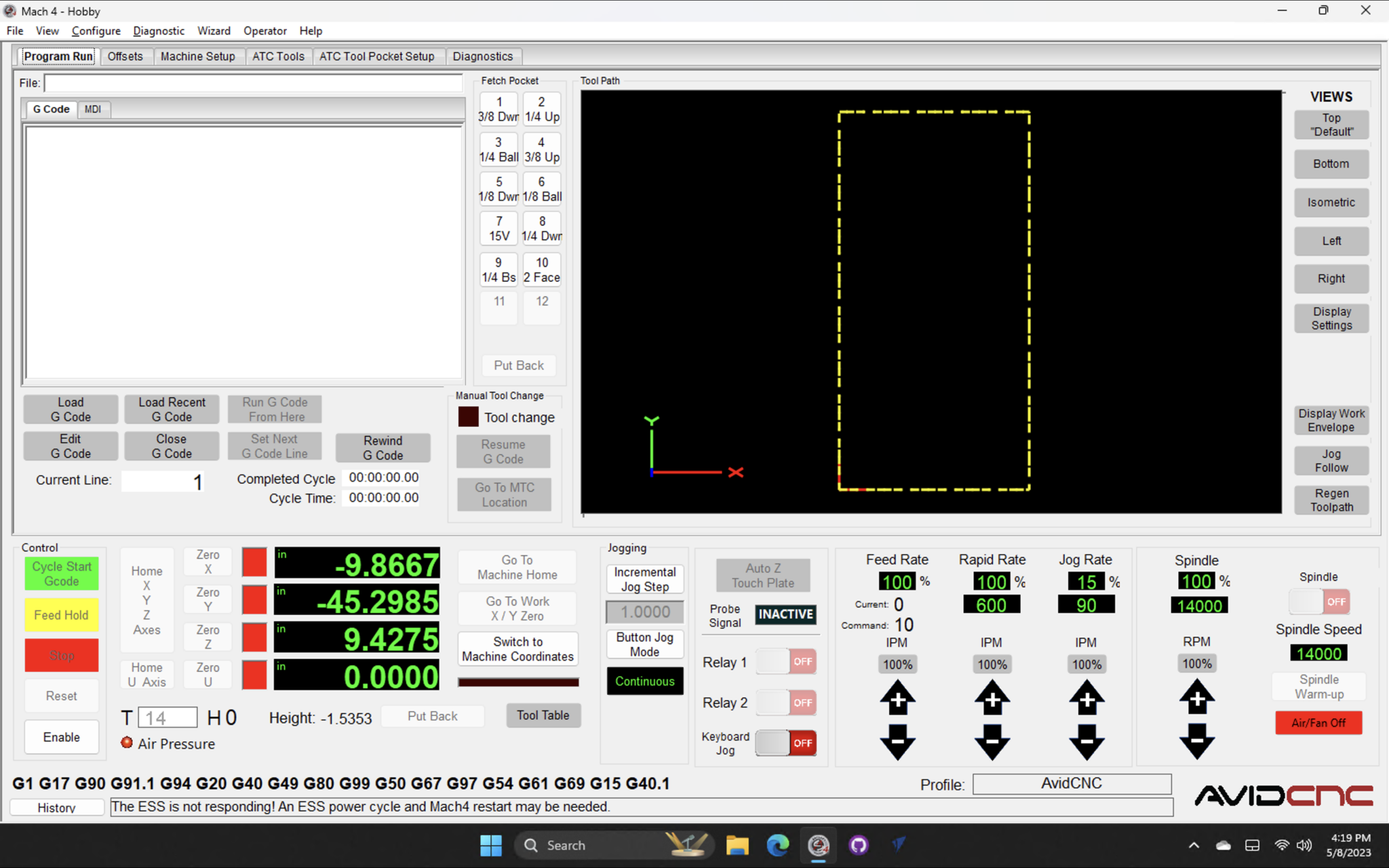 Avid CNC ATC (Automatic Tool Changer) with Mach 4 – Corbin's Treehouse