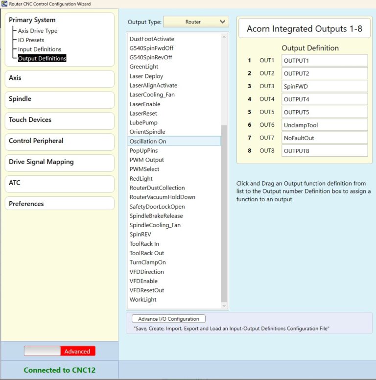 CNC ATC (Automatic Tool Changer) Hardware Setup for the Avid CNC EX Controller / Centroid ...