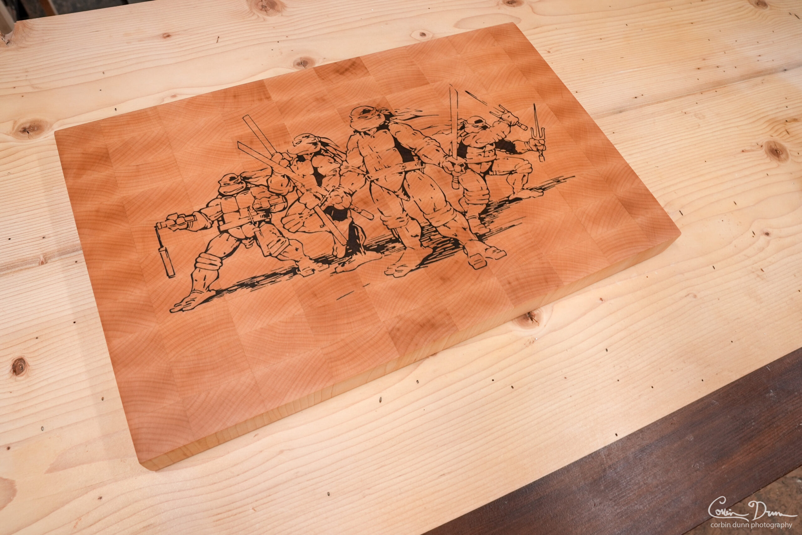 The TMNT Cutting Board – Corbin's Treehouse